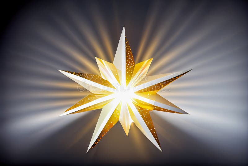 Glowing Beautiful Star Close-up. Generative AI Stock Photo - Image of ...