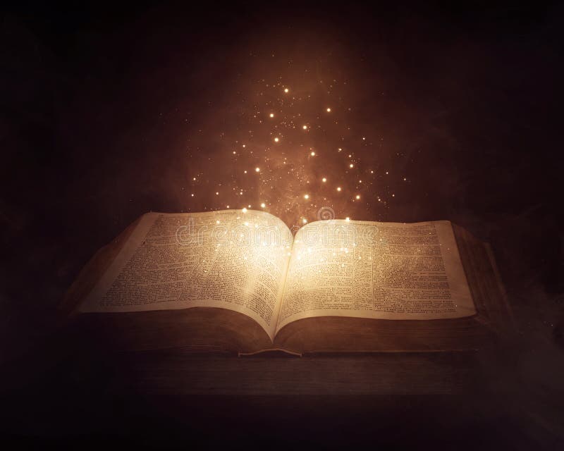 Glowing Bible stock photo. Image of bible, surreal, light - 35276026