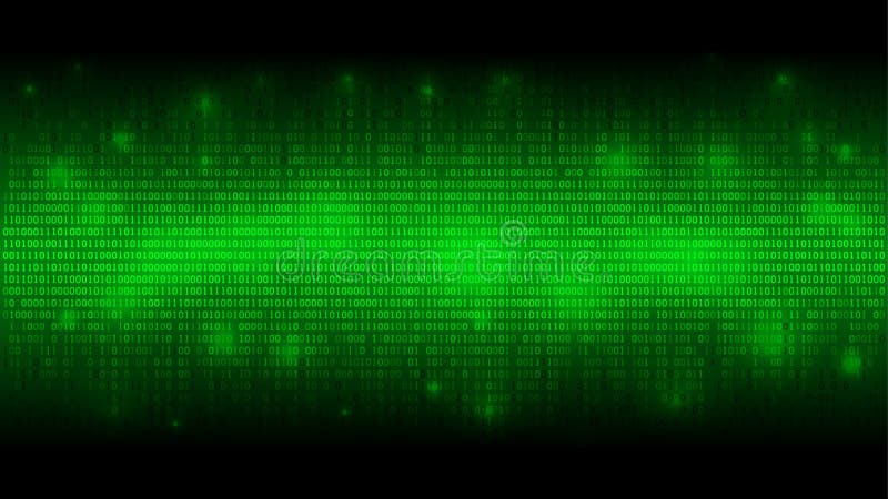 Glowing Binary Code, Matrix Green Abstract Background, Cloud of Big ... Glowing Binary Code, Matrix Green Abstract Background, Cloud of Big ...