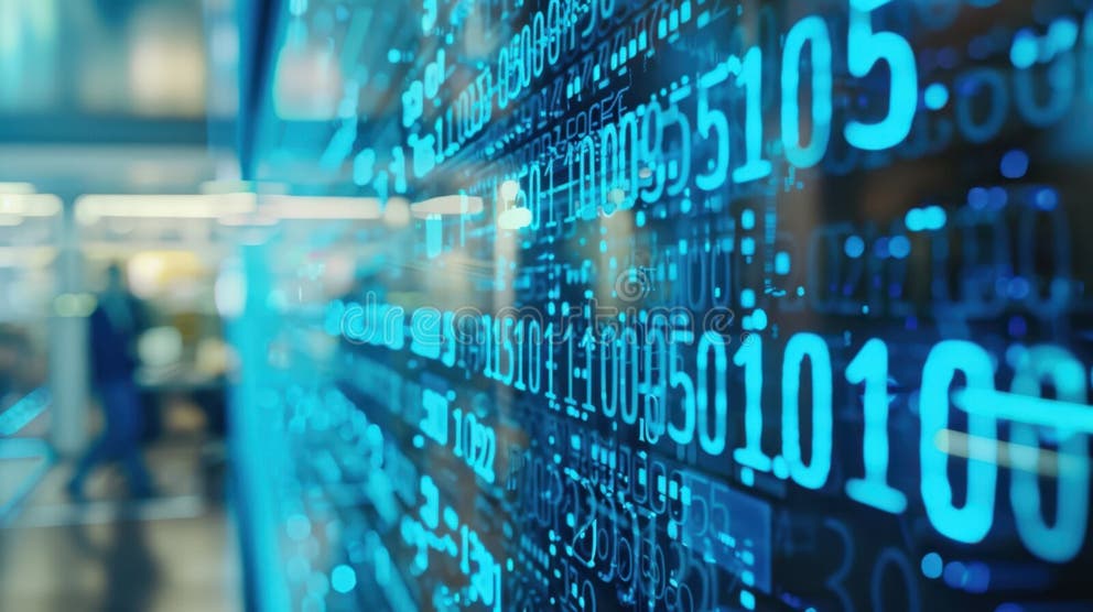 The Digital Data Display. AI Generated Stock Image - Image of computer ...