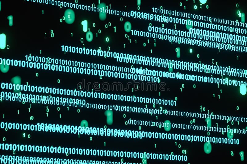 Binary Digit People stock illustration. Illustration of earth - 490501