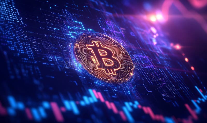 A Dynamic and Visually Striking Cryptocurrency Concept Image Featuring ...