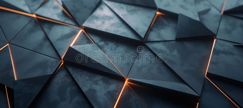 Glowing Black Pyramid Triangle Shape Business Background, Glass Stock ...