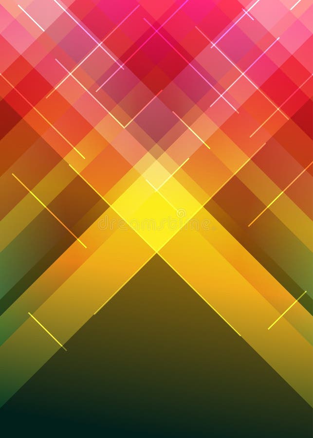 Glowing Blended Stripes Warm Colors Background Stock Vector ...