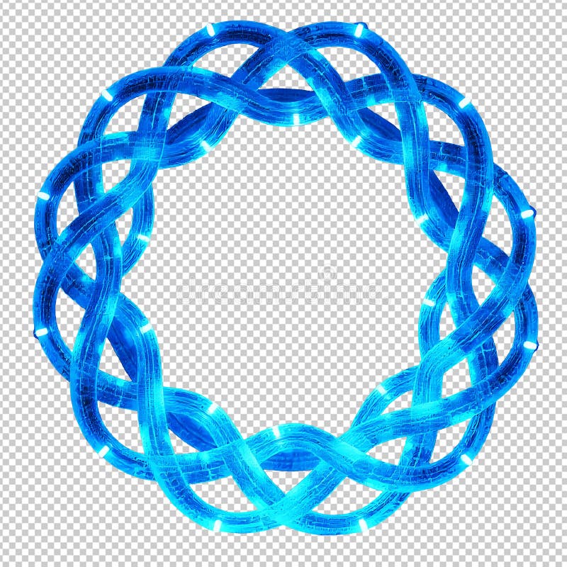 Glowing Blue Abstract Circle with Transparent Background for Digital ...