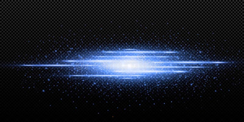 Glowing Blue Abstract Line. Suitable for Transparent Lens Flare Effect ...