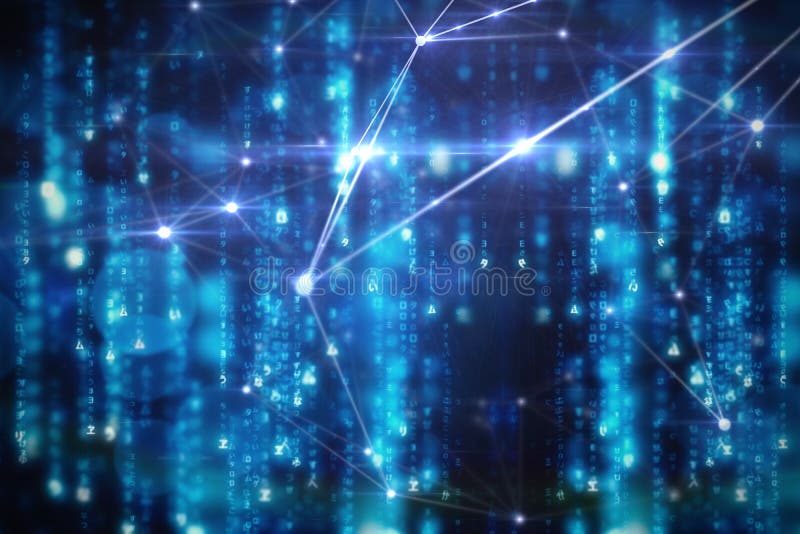 Glowing blue background stock illustration. Illustration of line - 77730121