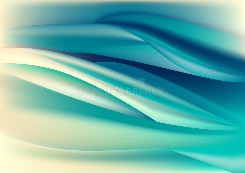 Glowing Blue and Beige Wave Background Vector Art Stock Vector ...
