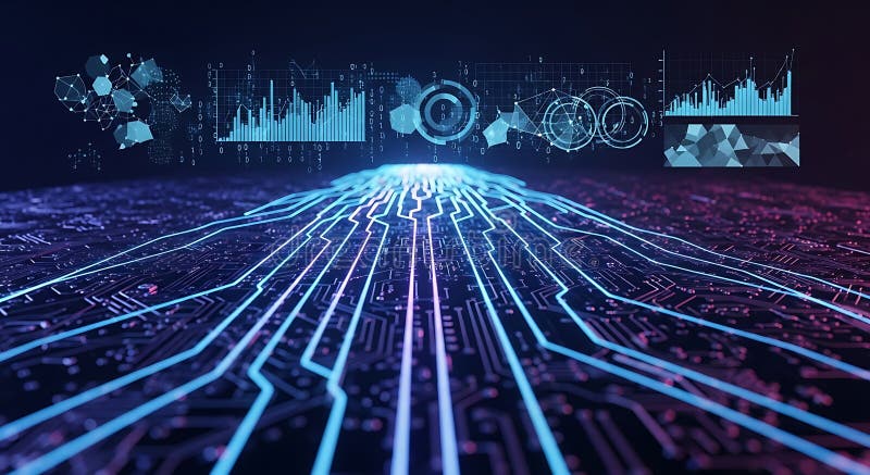 Abstract Digital Data Visualizations Stock Illustrations – 6,014 ...