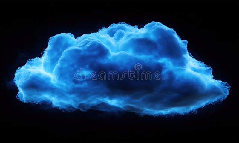 Abstract Digital Cloud Representation Blue Light Effects Stock Photos ...