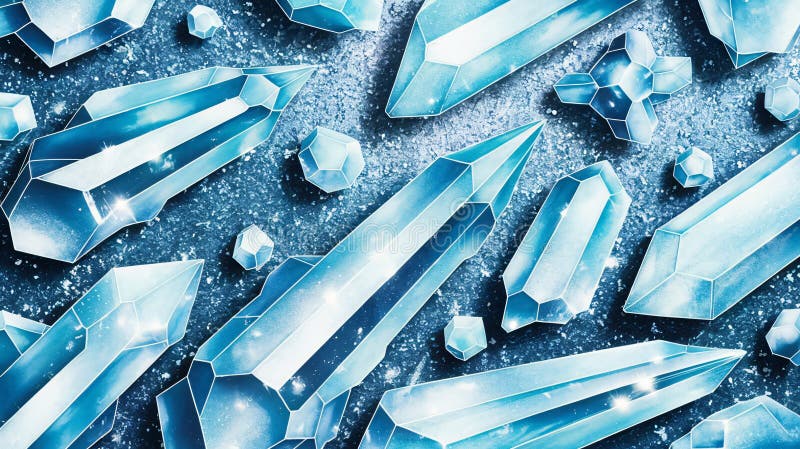 Glowing Blue Crystals, Sparkling Gemstone High Quality Image Stock ...