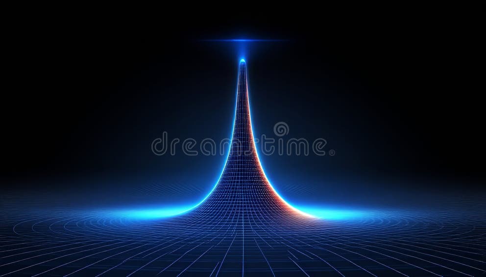 Glowing Blue, Digital Analytics Graph, Chart and Grid Pattern ...