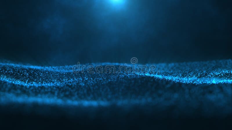 Blue Technology Digital Data Lights Grid Network Background Stock Video ...