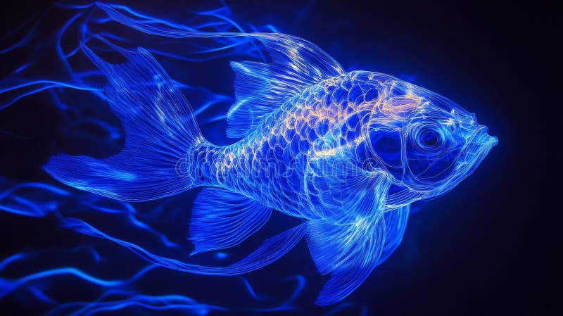 Digital fish logo stock vector. Illustration of oval - 231306727