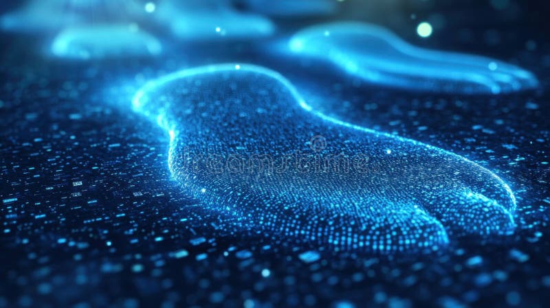 Digital Footprint Data Trail Representing Online Activity and Cyber ...