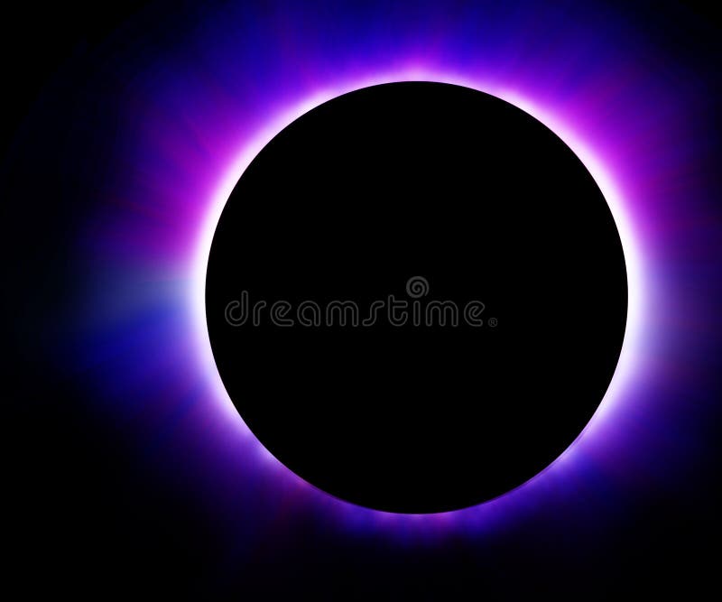 Blue eclipse stock illustration. Illustration of galaxy - 4017625