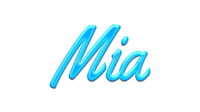 Mia Name Stock Illustrations – 83 Mia Name Stock Illustrations, Vectors ...