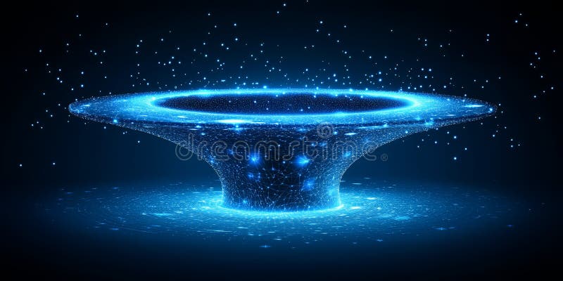 Blue Funnel Isolated on White Background. Stock Illustration ...