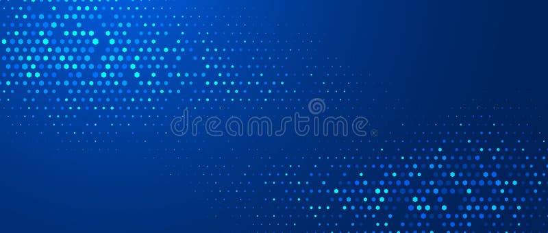 Glowing Blue Hexagon Texture. Abstract Hexagonal Grid Gradient ...