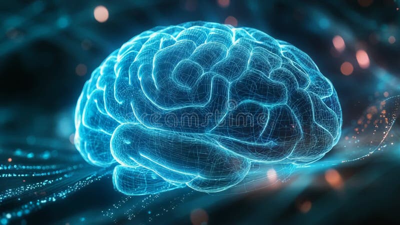 AI Brain Processing Data with Generative Artificial Intelligence Concept Elide Stock Video ...