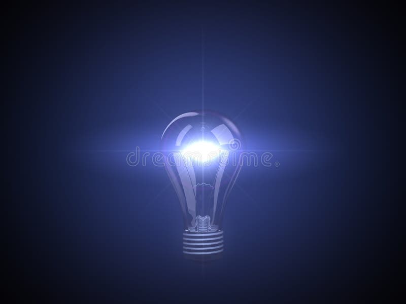 Glowing blue lamp stock illustration. Illustration of concept - 60269904