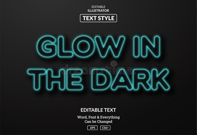 Editable Text Template Glowing Title Stock Illustrations – 777 Editable ...