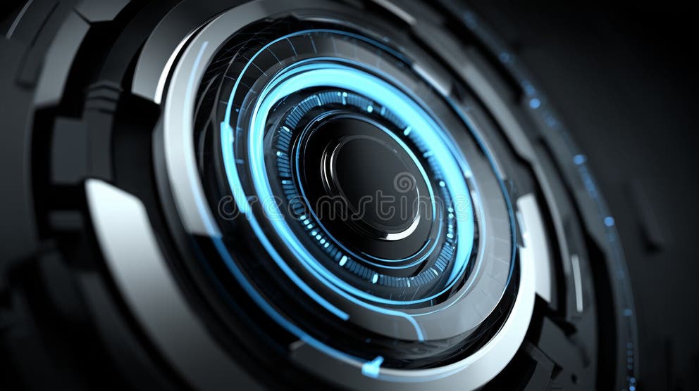 Futuristic Technological Interface Displaying Complex Data Analysis Stock Image - Image of ...