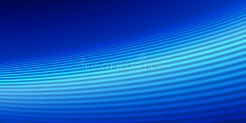 Glowing Blue Lines on Deep Blue Background, Curved Light Rays Stock ...