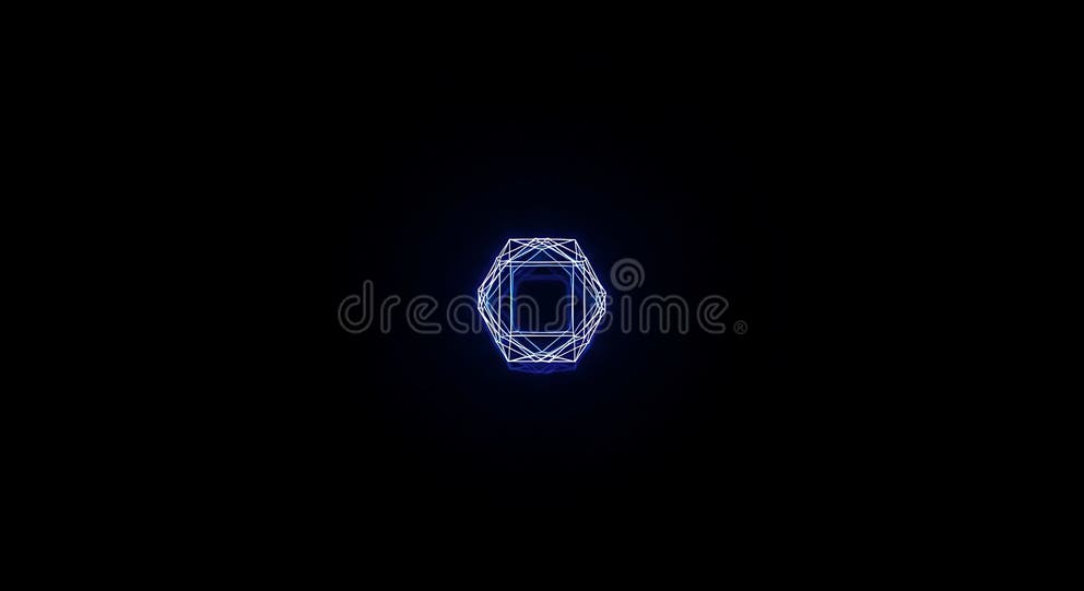 Glowing Blue Neon Wireframe Stock Illustrations – 14,111 Glowing Blue ...