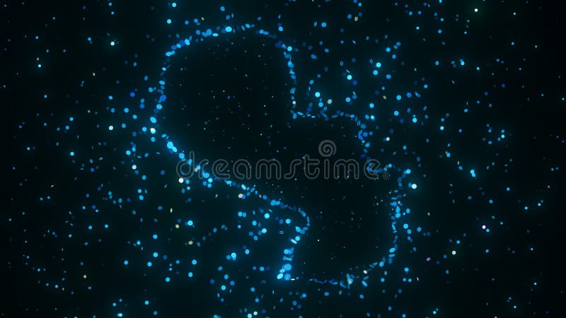 Glowing Blue Particles Forming Paraguay Map on Dark Background Stock ...
