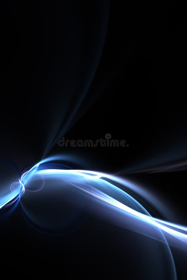 Glowing Blue Plasma Strands Stock Illustration - Illustration of ...