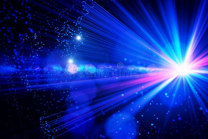 Glowing blue background stock illustration. Illustration of glow ...