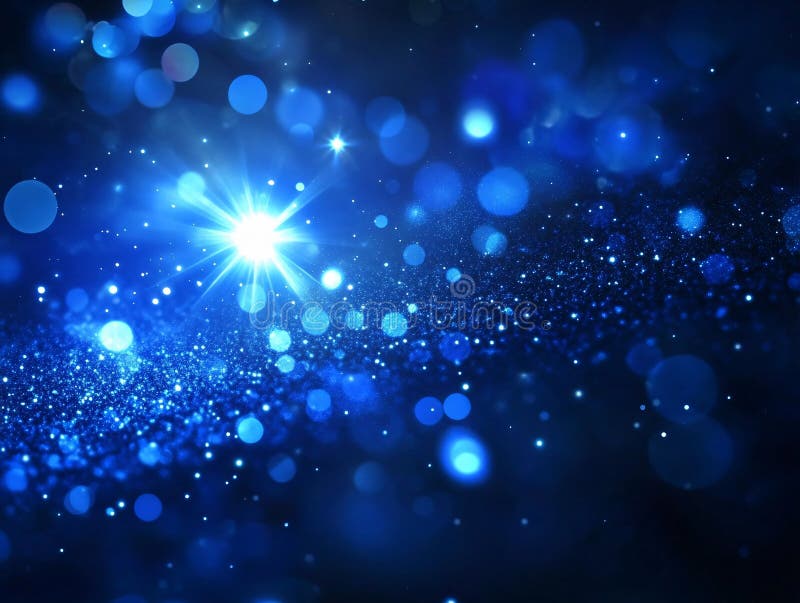 Glowing Blue Sparkle Abstract Background, Bright High Quality Image ...