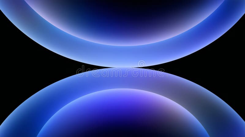 Glowing Blue Spheres in Dark Space Stock Photo - Image of blur, curve ...