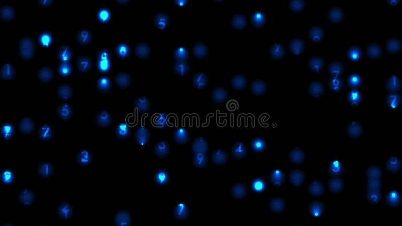 Glowing Blue Technology Numeric Code Video Animation Stock Video ...