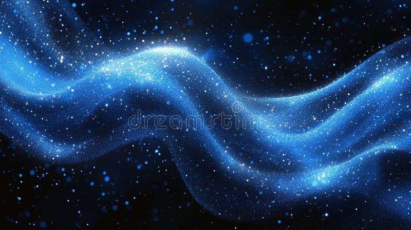 Glowing Blue Wave, Cosmic Background, Digital Art, Website Design Stock ...