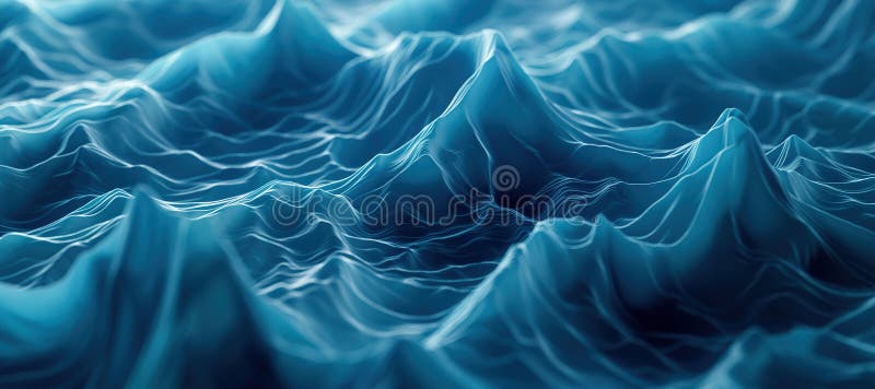 Glowing Blue Wave Texture Background Stock Illustration - Illustration ...