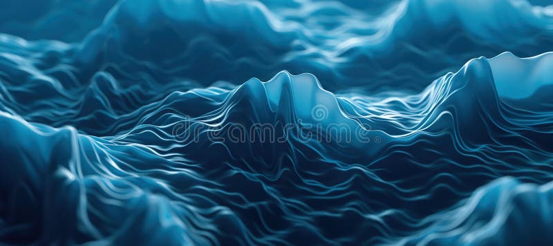 Glowing Blue Wave Texture Background Stock Illustration - Illustration ...
