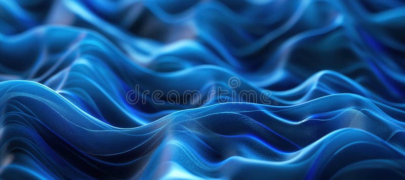 Glowing Blue Wave Texture Background Stock Illustration - Illustration ...