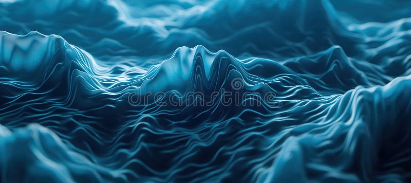 Glowing Blue Wave Texture Background Stock Illustration - Illustration ...