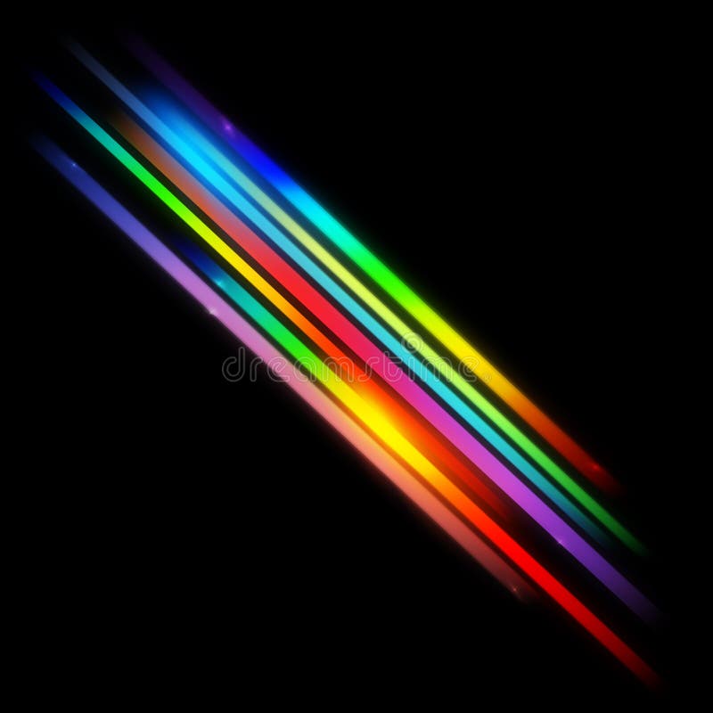 Glowing Blurred Light Stripes in Motion Over on Abstract Background ...