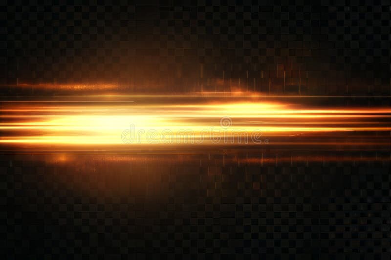 Glowing Blurred Motion Effect, Glowing Horizontal Lines. Stock ...