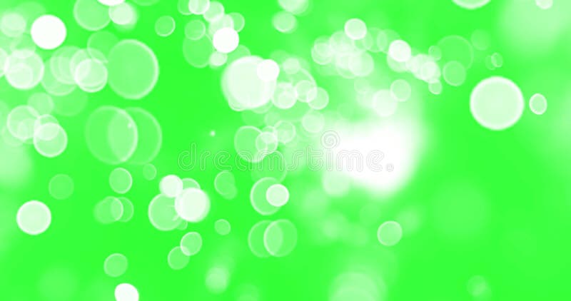 Glowing Bokeh Effect on Green Screen Background Stock Video - Video of ...