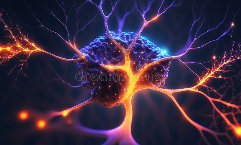 Neuronal Activity in the Brain, Neural Network, Neuroactivity, Synapses ...