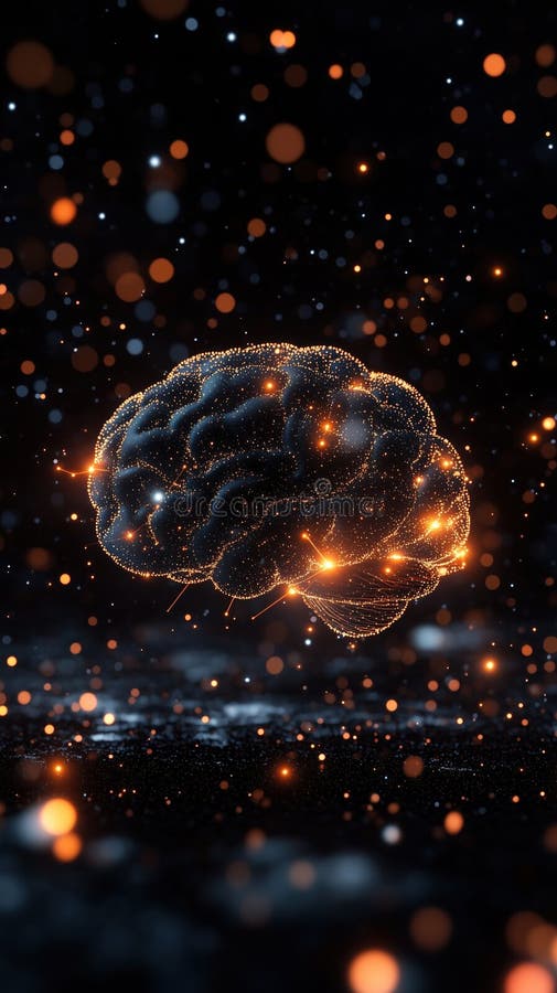 Glowing Brain of Data Points Evolves in a Dark Minimalist Environment ...