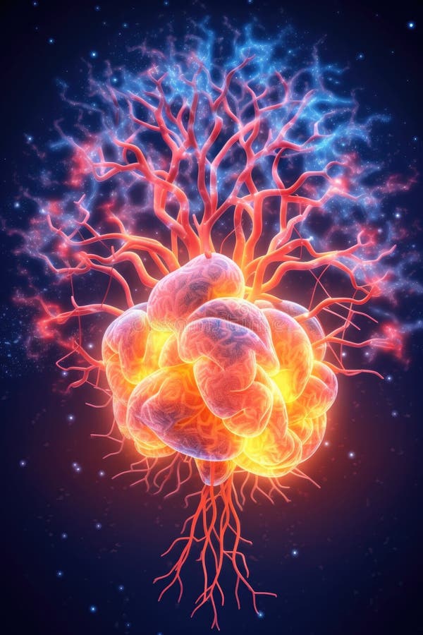 Medical Illustration, Showing the Double-helix Structure of Dna, with ...