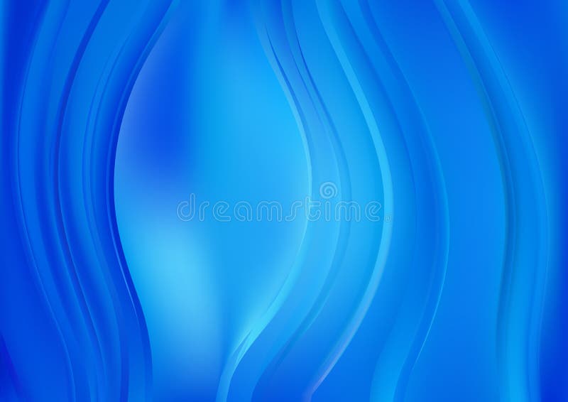 Glowing Bright Blue Wave Background Vector Stock Vector - Illustration ...