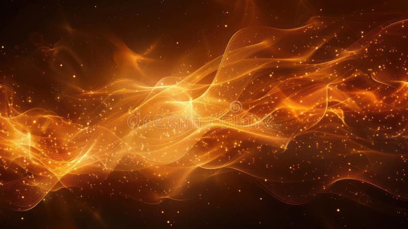 Glowing Brown Abstract Background with Soft Generative Lines Stock ...