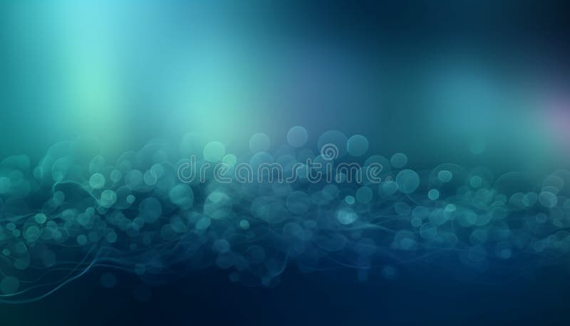 Glowing Bubbles in Deep Blue Water Backdrop Generated by AI Stock ...