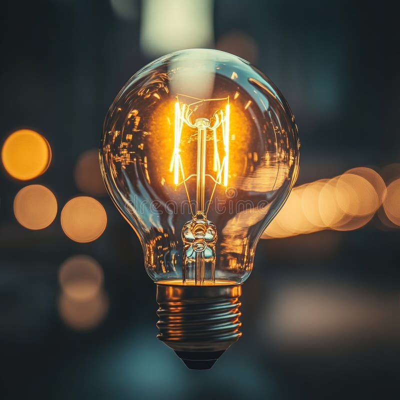 Glowing Bulb stock illustration. Illustration of design - 334523161